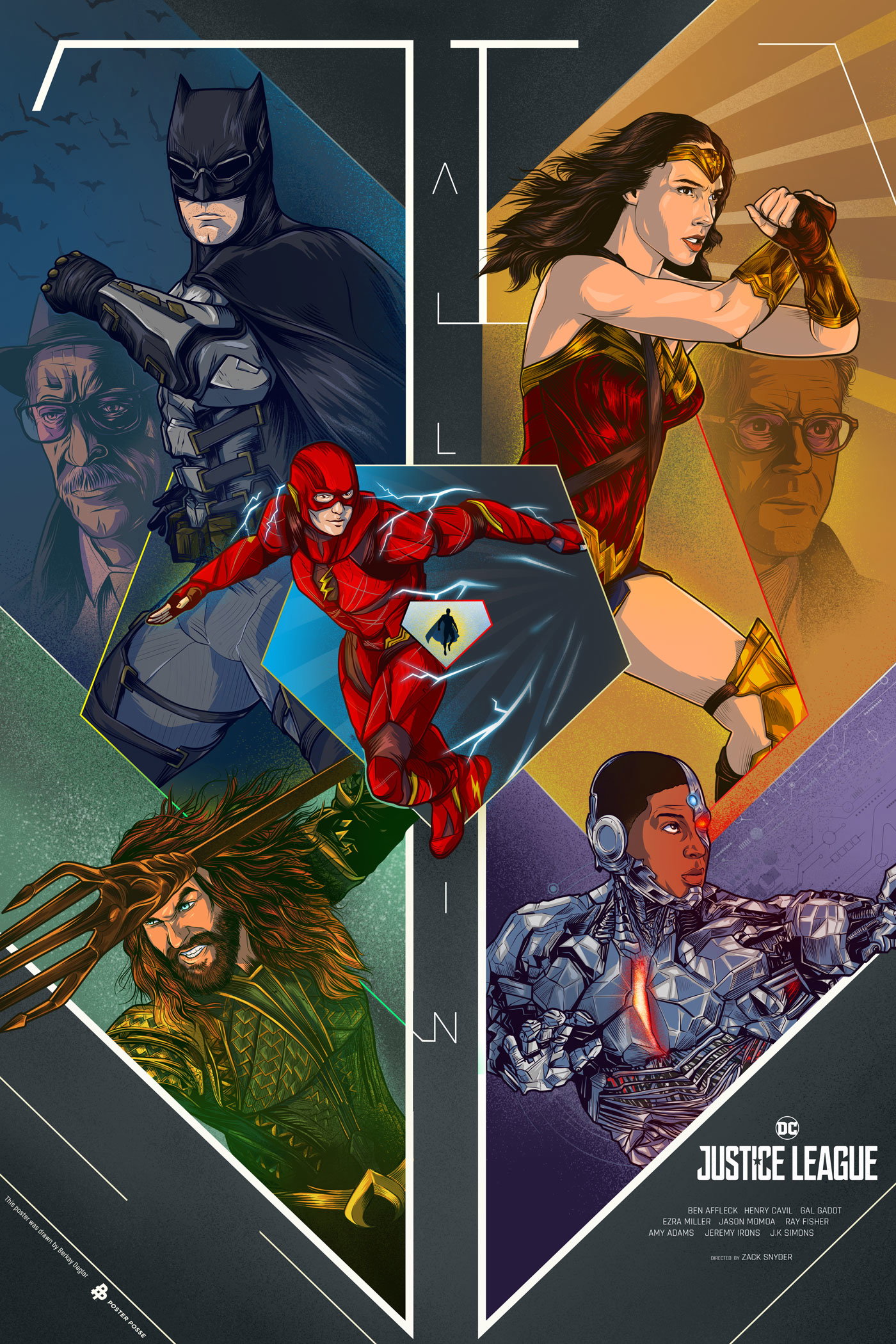 The Poster Posse Is “All In” For Warner Bros. “Justice League” | MEOKCA ...
